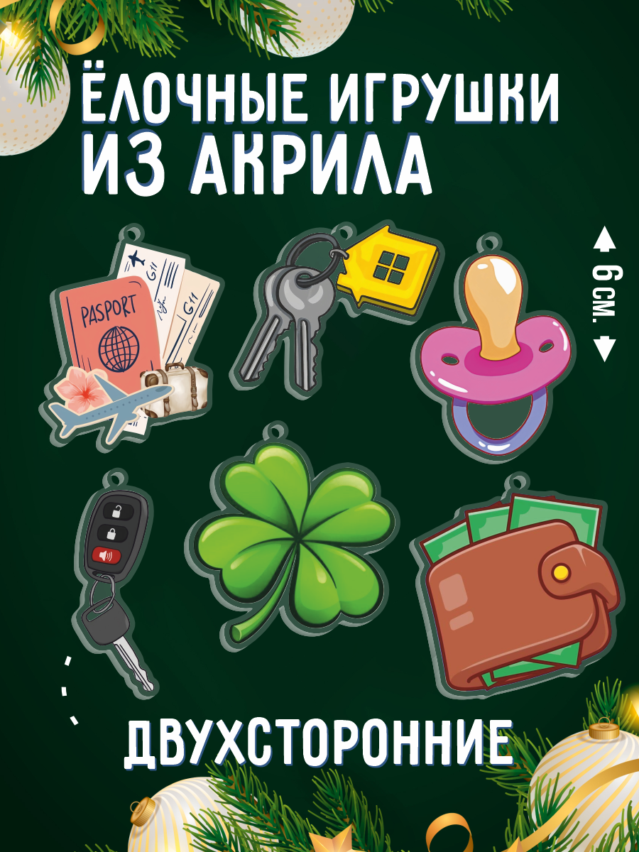 Елочные игрушки Желания на елку соска