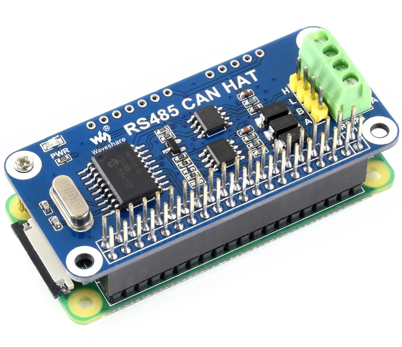 Waveshare RS485 CAN HAT SN65HVD230 Встроенная плата расширения TVS для Raspberry Pi
