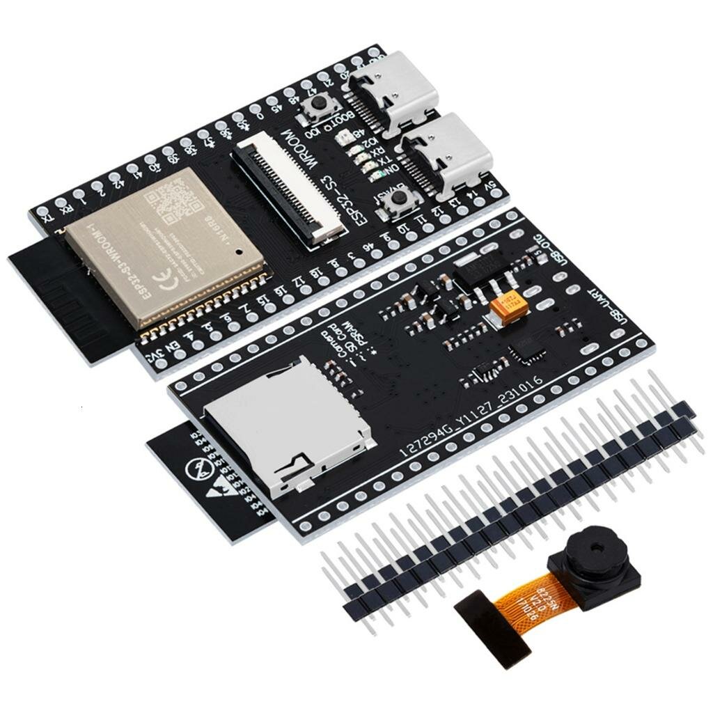 Плата разработки ESP32S3-WROOM с модулем камеры OV2640