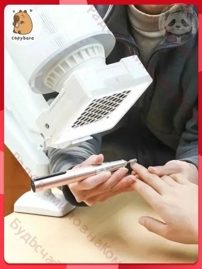 Инновационный бестселлер для маникюра и педикюра, настольная модель пылесоса с подсветкой для эффективной очистки воздуха при тонких работах, включая резьбу по дереву