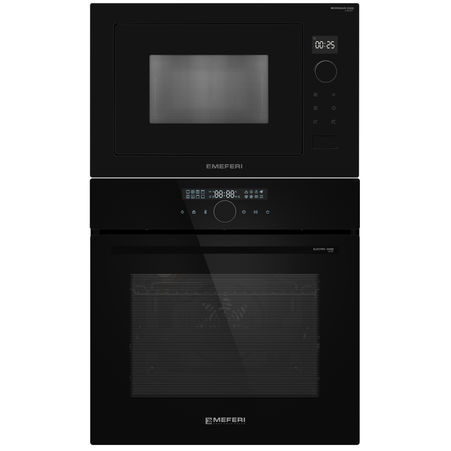 Комплект встраиваемой техники Meferi 60см черный MS60BK76