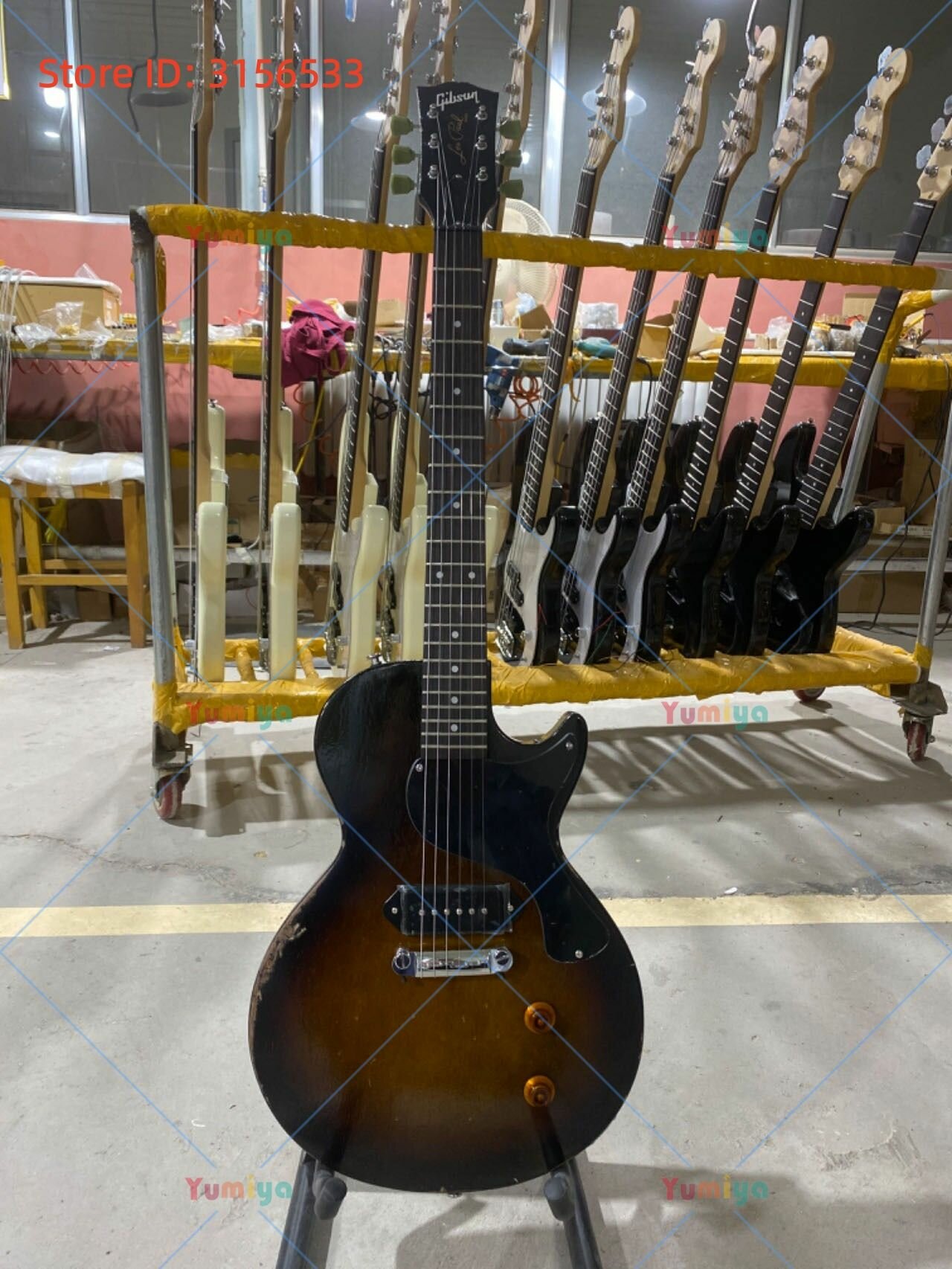 Состаренная электрогитара Gibson Les Paul Junior P90 Sunset от Relic