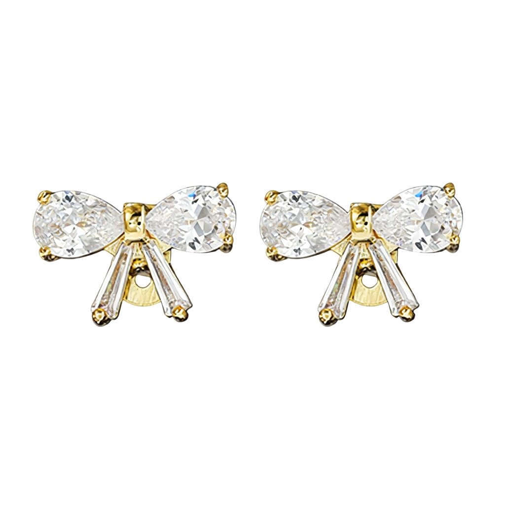 Элегантные бантики с кристаллом для наушников