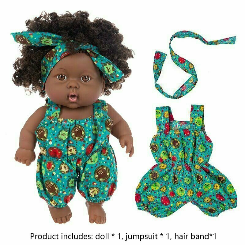 Качественная кукла Dearbei африканская чернокожая, высота 20 см, идеальна для экспорта в Африку, Европу и Южную Америку