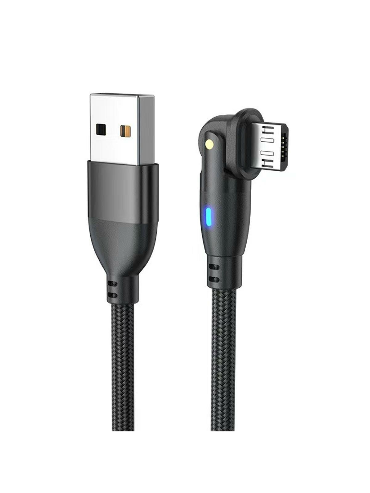 Плетеный кабель USB-USB C для быстрой передачи данных, провод зарядного шнура 3A