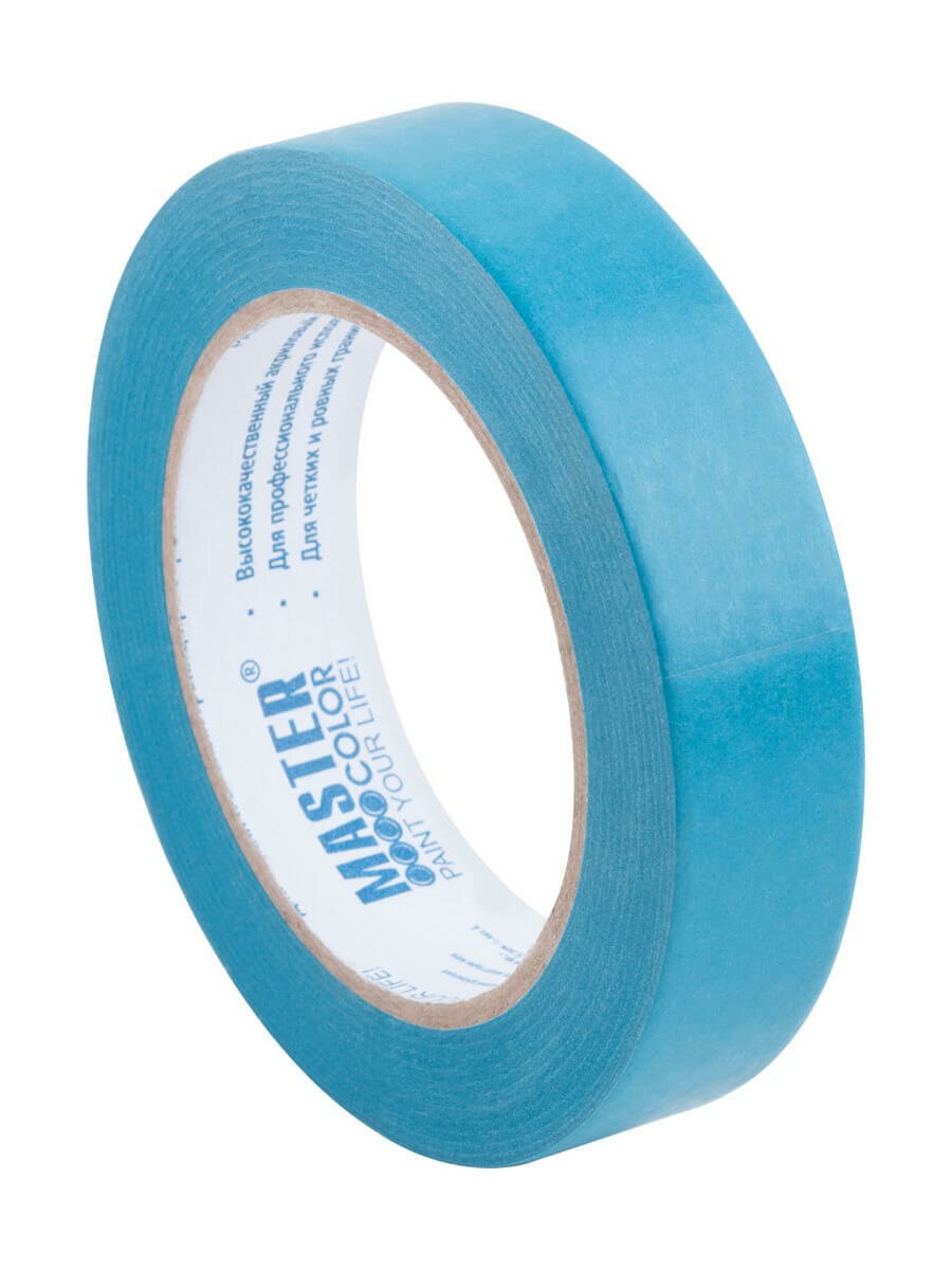 Лента малярная деликатная голубая Master Color 30-6135 (25мм*50м) упак. 3 шт.