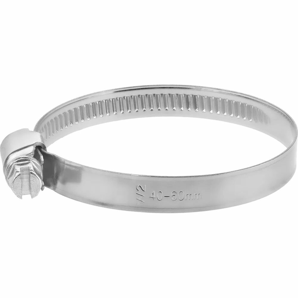 Обжимной хомут из нержавеющей стали MasterProf 40-60 мм, 2 шт ИС.140245