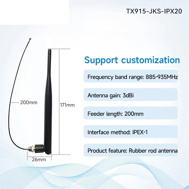 Cojxu LoRa 868/915 МГц UART приемопередатчик TX915-JKS-IPX20