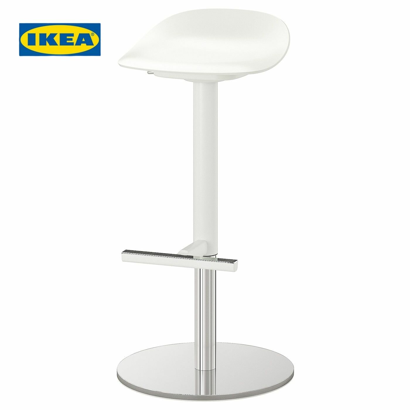 IKEA барный стул, белый, 76 см