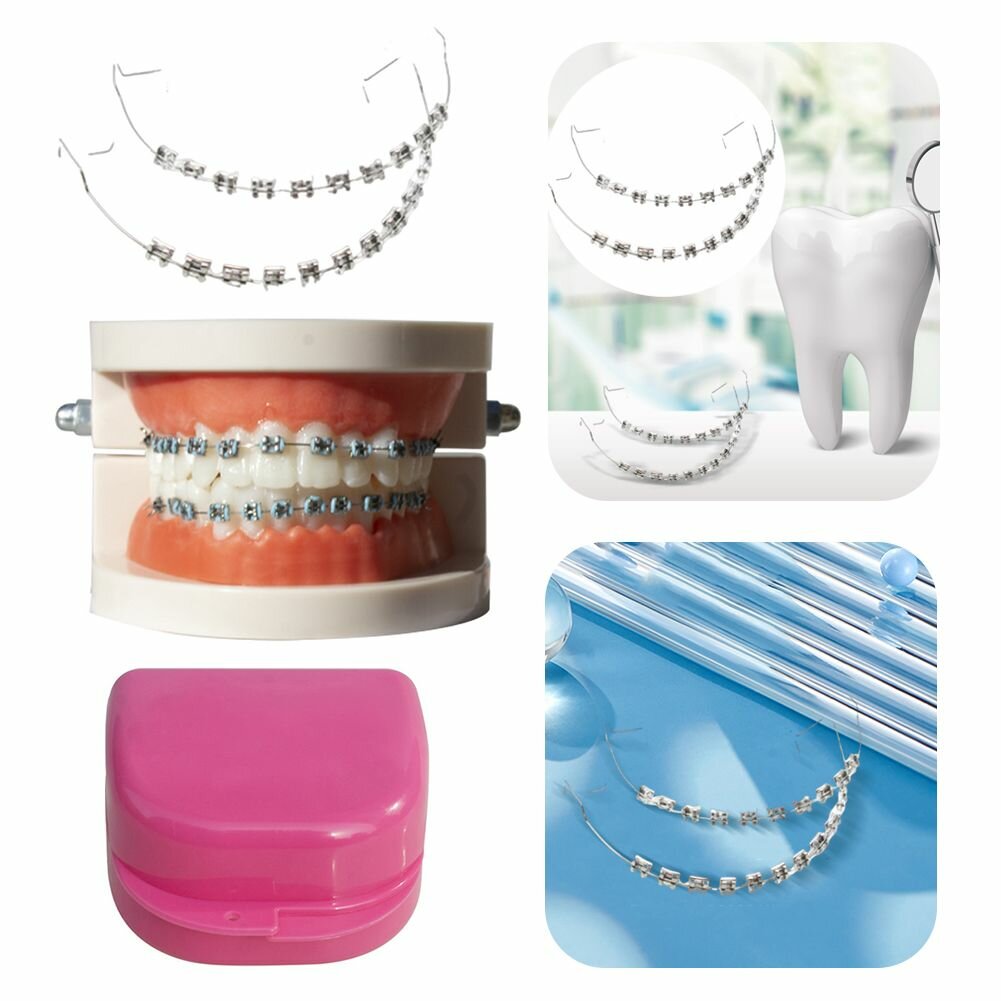 Декоративные брекеты прозрачные, безопасные, с прочным креплением