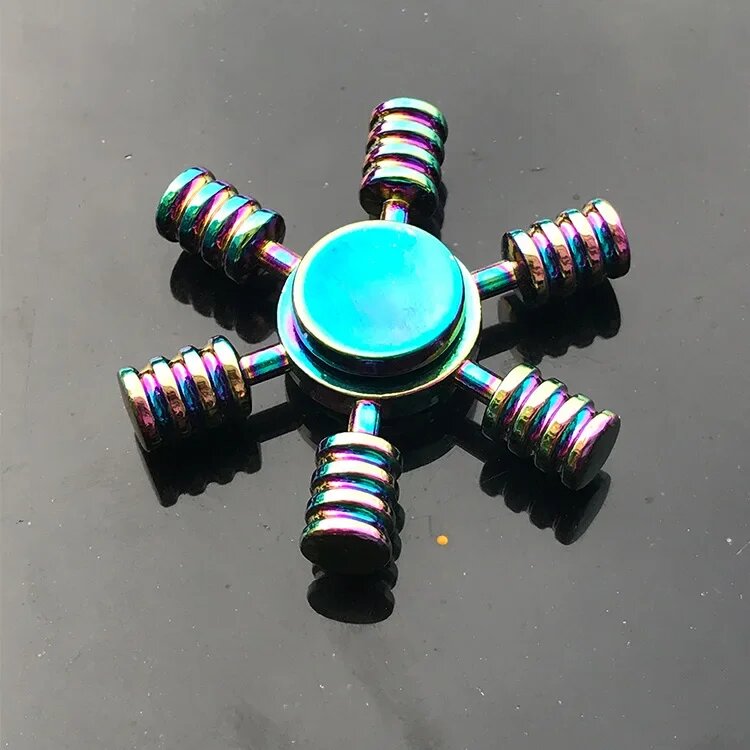 Металлический спиннер Tri Spinner fradoo Бирюзовый, 9