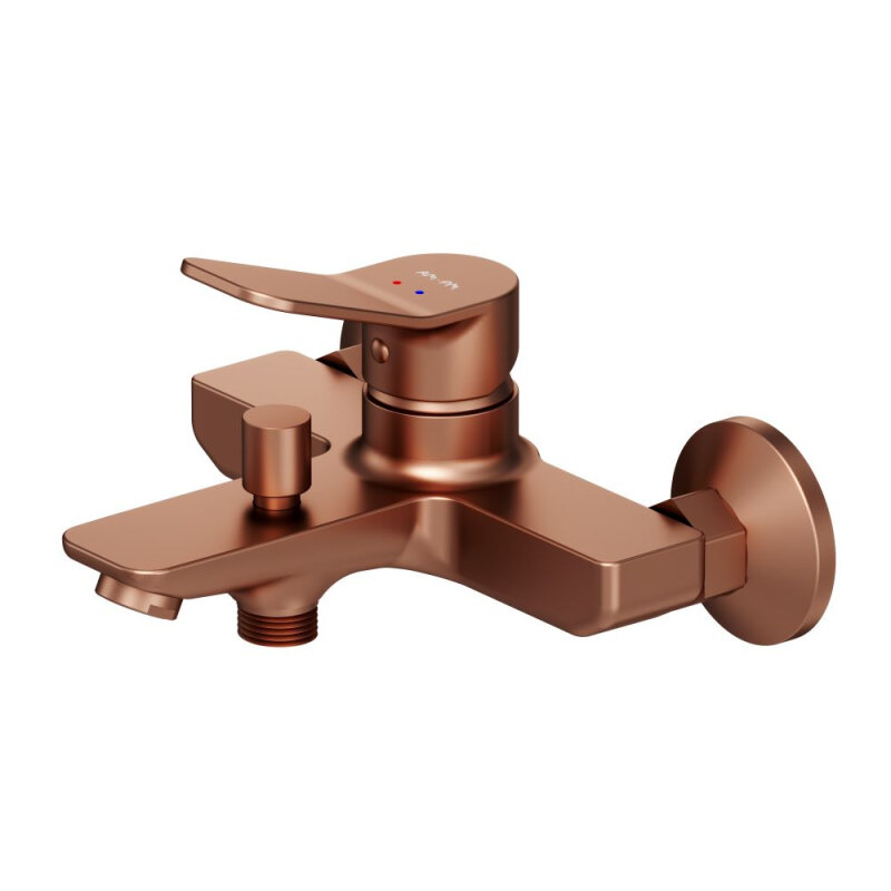 Смеситель для ванны и душа Am.Pm X-Joy (F85A10044) с изливом, розовое золото