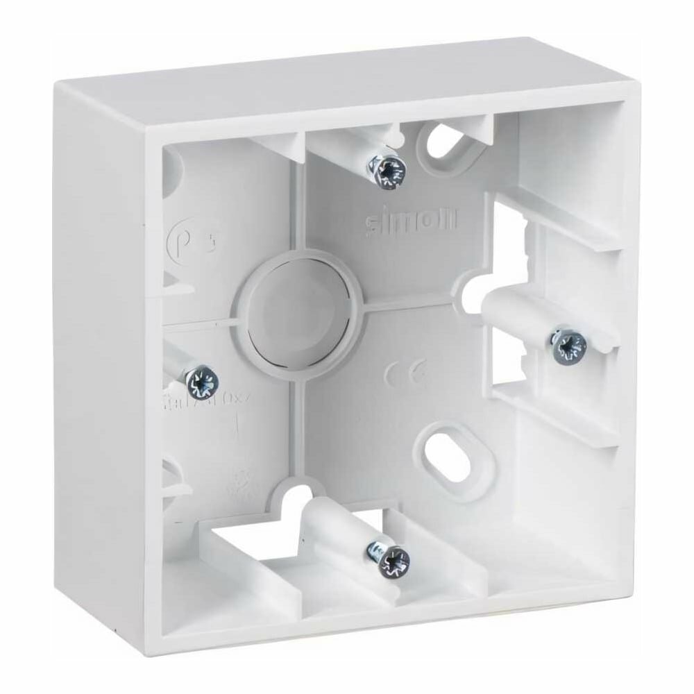 Коробка для наружного монтажа Simon на 1 пост, белый 20 1590751-030