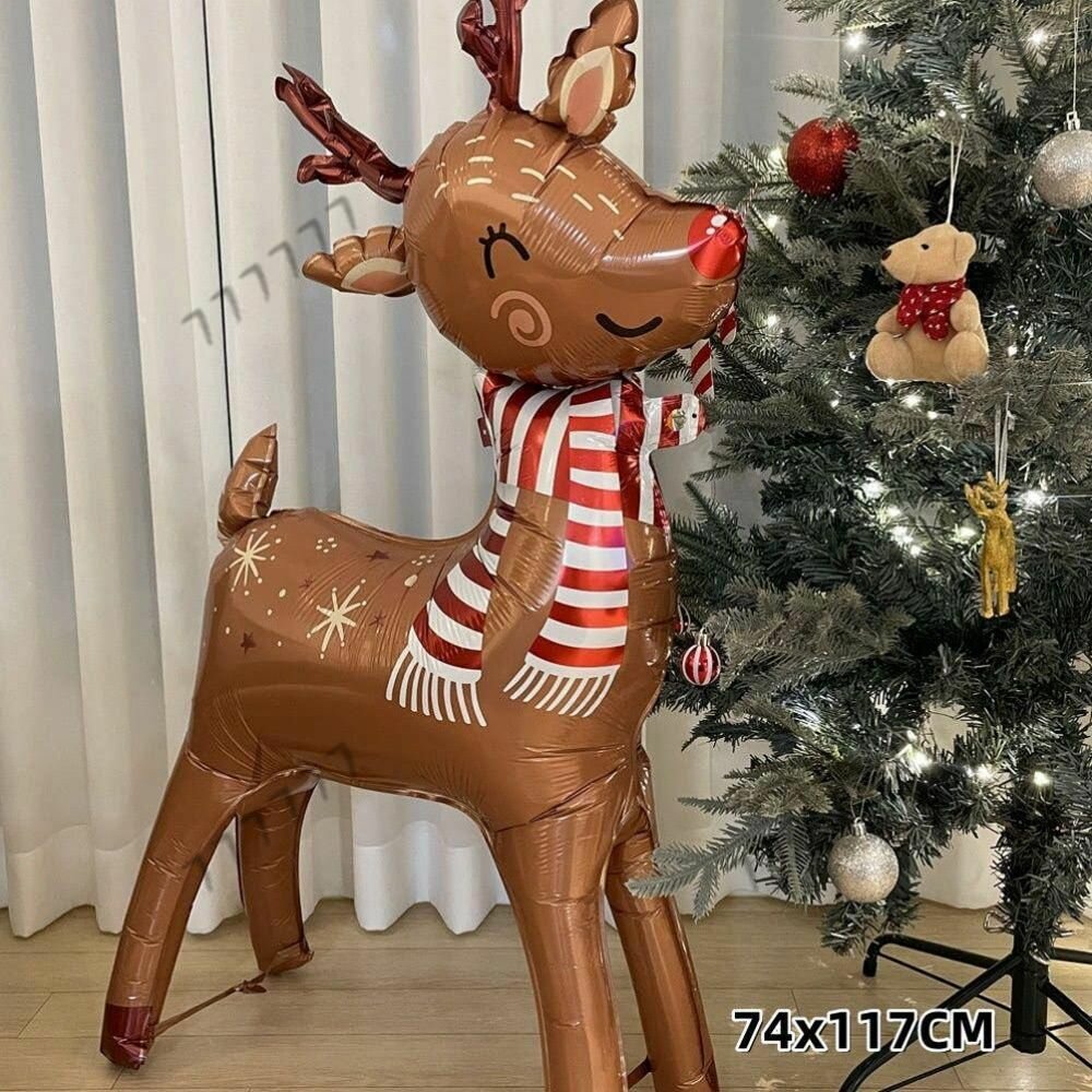 Рождественский воздушный шар из фольги, предназначенный для украшения рождественских новогодних вечеринок