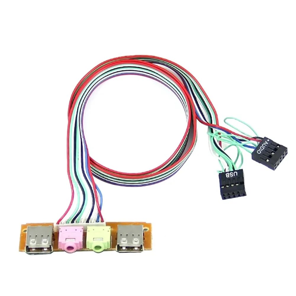 Передняя панель корпуса компьютера USB аудиоинтерфейс 6.8 см