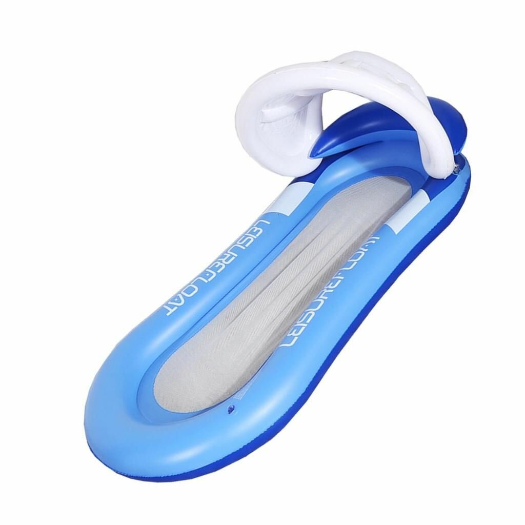 Надувная кровать для плавания, водный гамак, - Гамак с синим покрытием