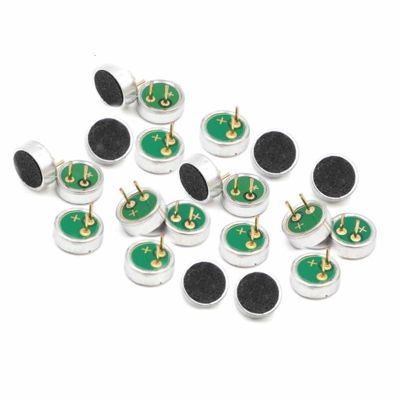 100 шт. 6022P Электретный микрофон конденсаторный с высокой чувствительностью