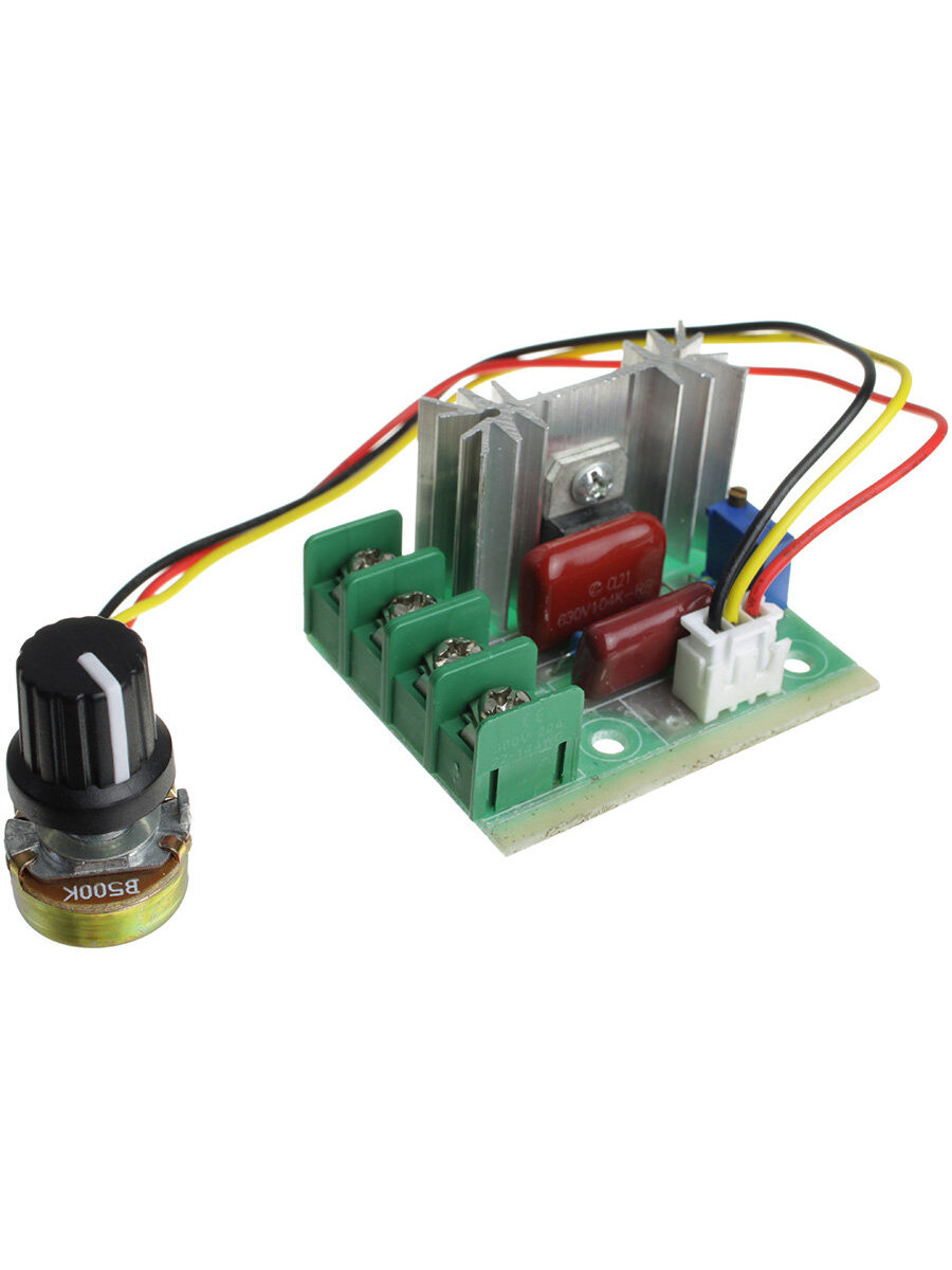 Регулятор скорости двигателя SCR 2000Вт 220В (2237)