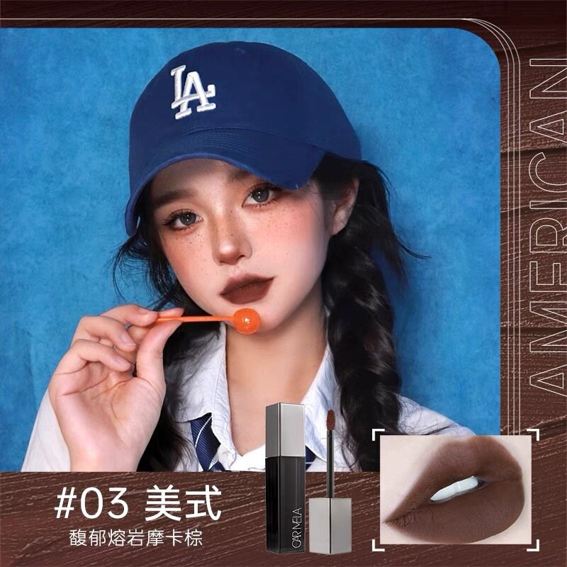 Губная помада Carmela, матовая, губная грязь, блеск для губ, долговечный цвет, натуральный, рекомендуется для начинающих, аутентичный опт