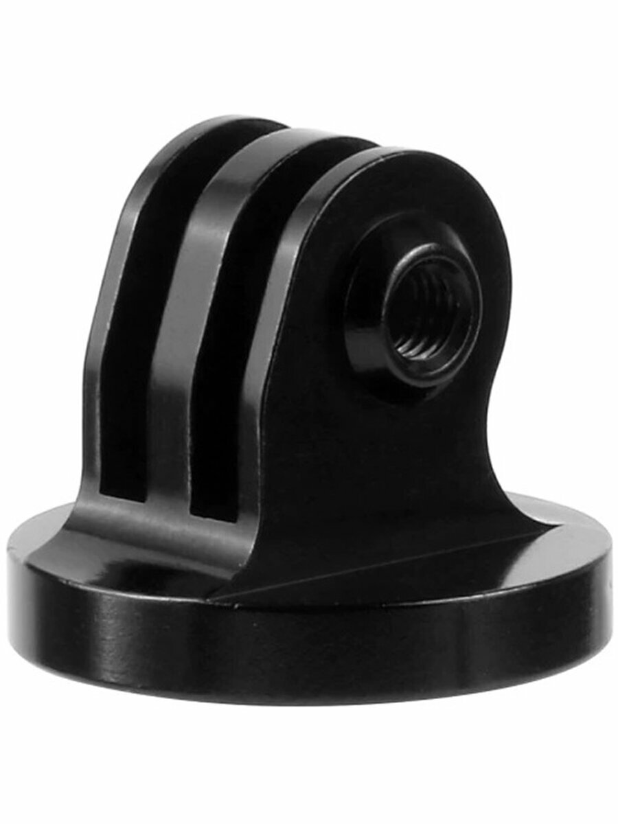 Металлический переходник для GoPro с резьбой 1/4 (F) (Черный)