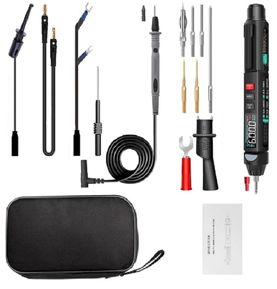 Мультиметр-ручка профессиональный ANENG A3008 PRO SILICONE VERSION c NCV. Гарантия 2 года. 15 функций