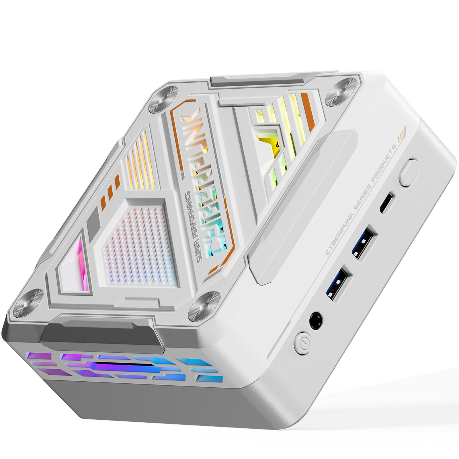 Мини ПК Windows 11 PRO Ryzen 7840HS 8 ядер 16 потоков 16G DRR5 RAM 512G SSD WIFI6 BT5.2 USB4 поддержка 4K тройной экран черный белый 16+512GB 32+1T EU US UK вилка для офиса конференций фильмов игр