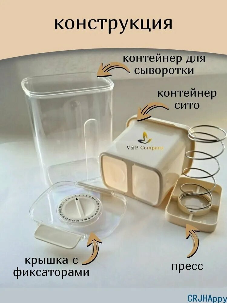 Домашний фильтр для приготовления йогурта, сито для удаления лишней жидкости — фото 1