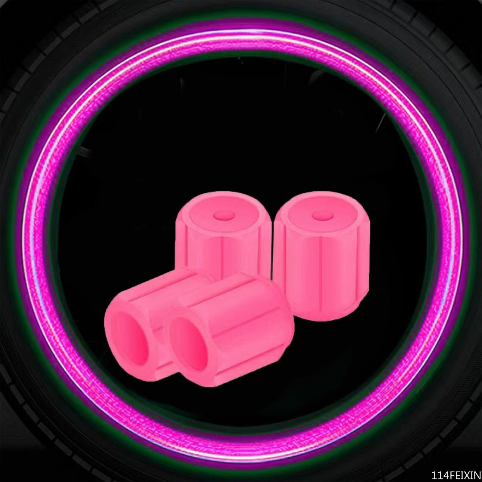 Светящиеся в темноте автомобильные колпаки с клапанами предотвратят попадание пыли и придадут шинам прохладный вид в ночное время.