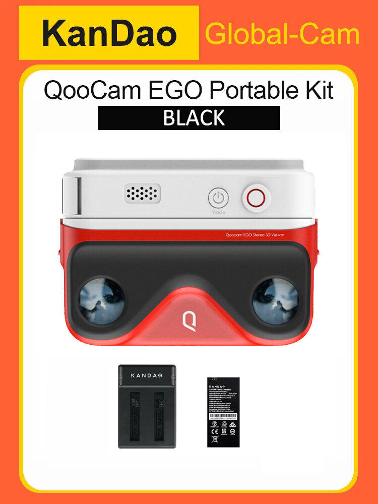3D-камера Kandao QooCam EGO Portable Kit Совместимо с гарнитурами Pico VR - Белый