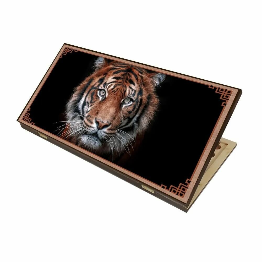 Нарды + Шашки Сирия Тигр средние (Россия, дерево, 50 см), Partida 63012 Partida