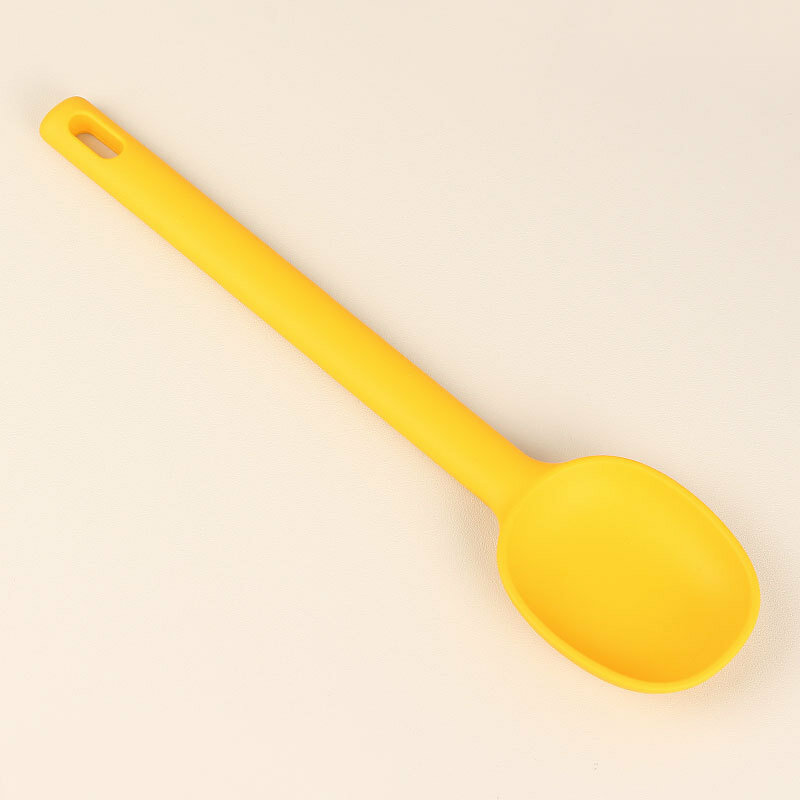 Силиконовая однокомпонентная лопатка для салата с полным покрытием, устойчивая к высоким температурам, прочная и легко