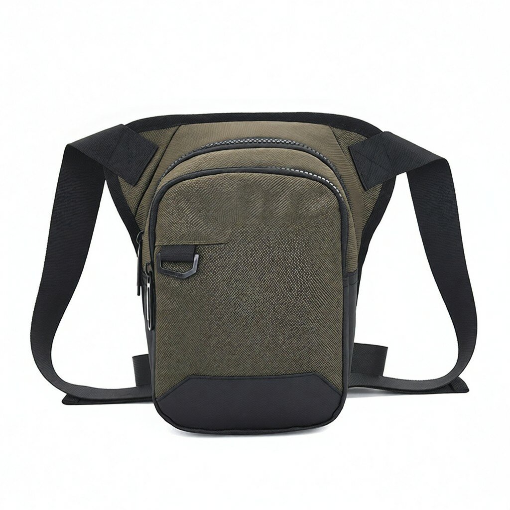 Сумка для ноги мотоцикла из оксфордской ткани Сумка на пояс для мужчин и женщин Сумка на бедро 방수ная Сумка на ногу Сумка плечевая для активного отдыха езды на мотоцикле велосипеде Черный Синий Зеленый Серый Размер 24*15*9см Длина пояса 128см Длина ремня