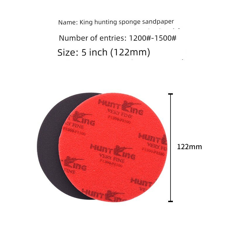 5inch штук флокированной наждачной бумаги, King of Sanding, полировальная наждачная бумага для чехлов для телефонов,