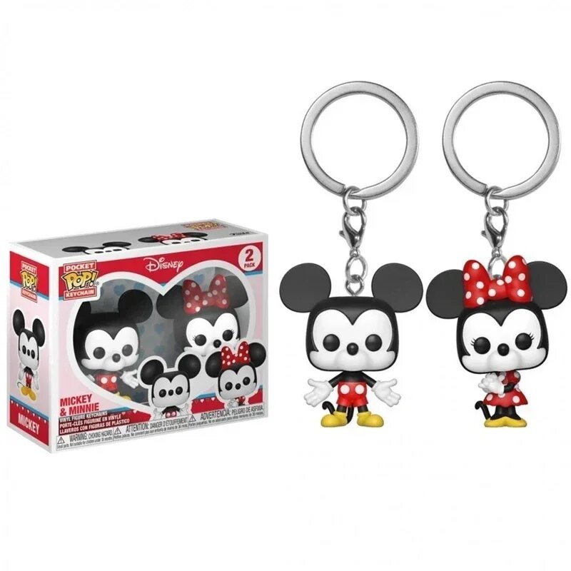 Funko Pocket Pop брелок фигурки mickey minnie