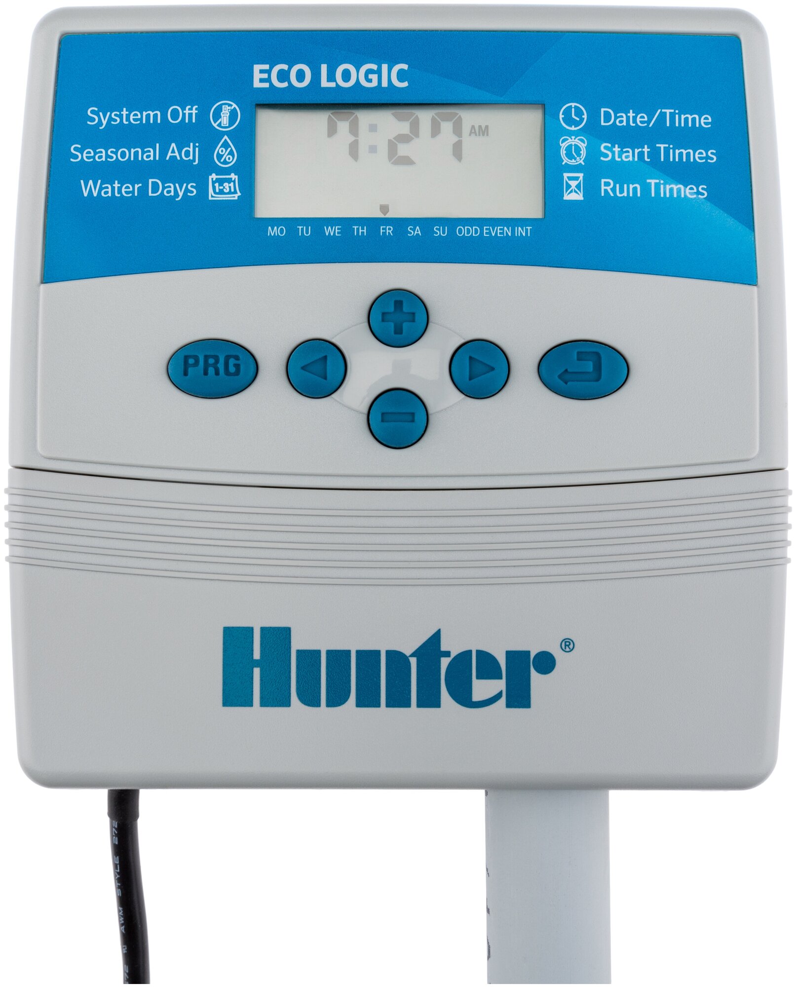 Hunter ELC-401i-E = 4-станционный фиксированный контроллер полива серии ECO-LOGIC
