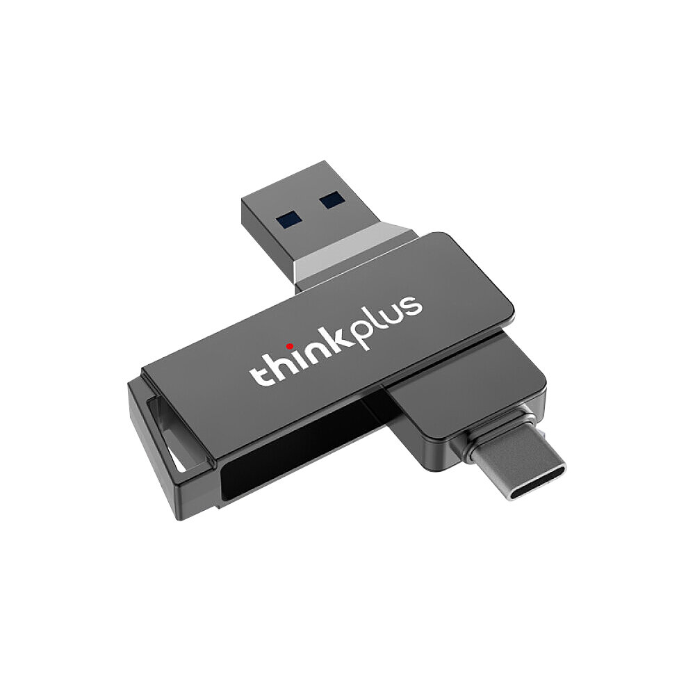 Thinkplus MU251 128GB USB3.0+Type-C Двухпортовый флеш-накопитель вращательный металлический USB Flash Drive