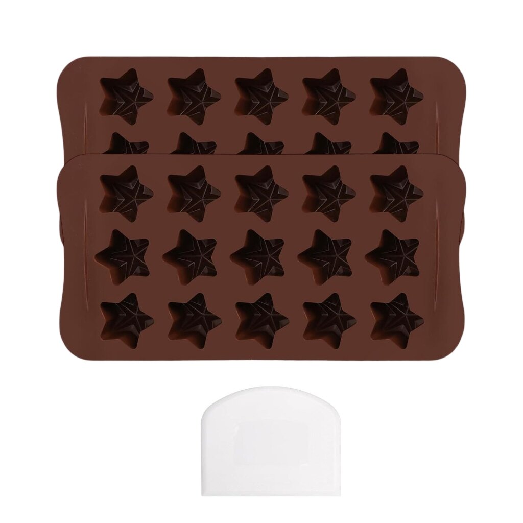 Форма для выпечки силикона качества еды Формочек печенья Cinnamon Star из Пищевого силикона для шоколада
