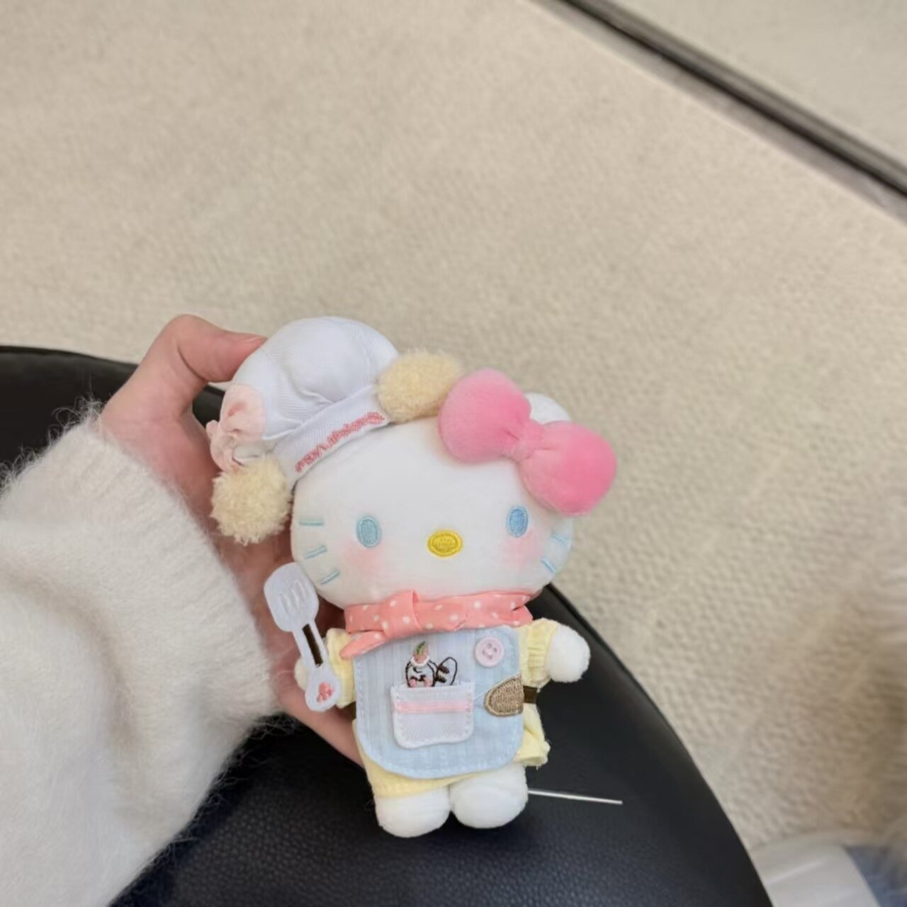 Подлинные аксессуары Hello Kitty Sanrio, подвеска для сумки, плюшевая кукла, брелок, украшение для рюкзака, игрушка для декора