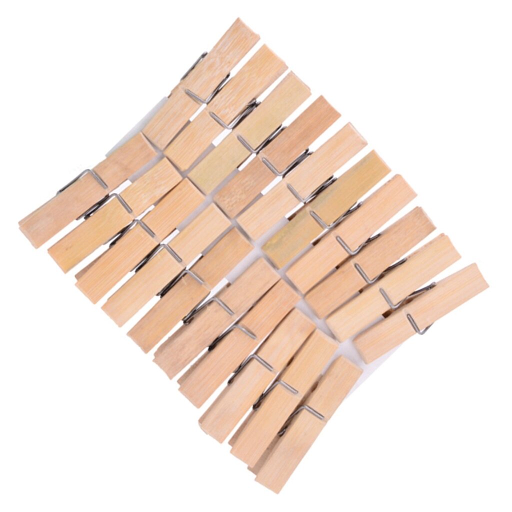 20 шт, бамбуковые зажимы в твердом переплете, универсальные зажимы для сушки, прищепки, зажимы для носков