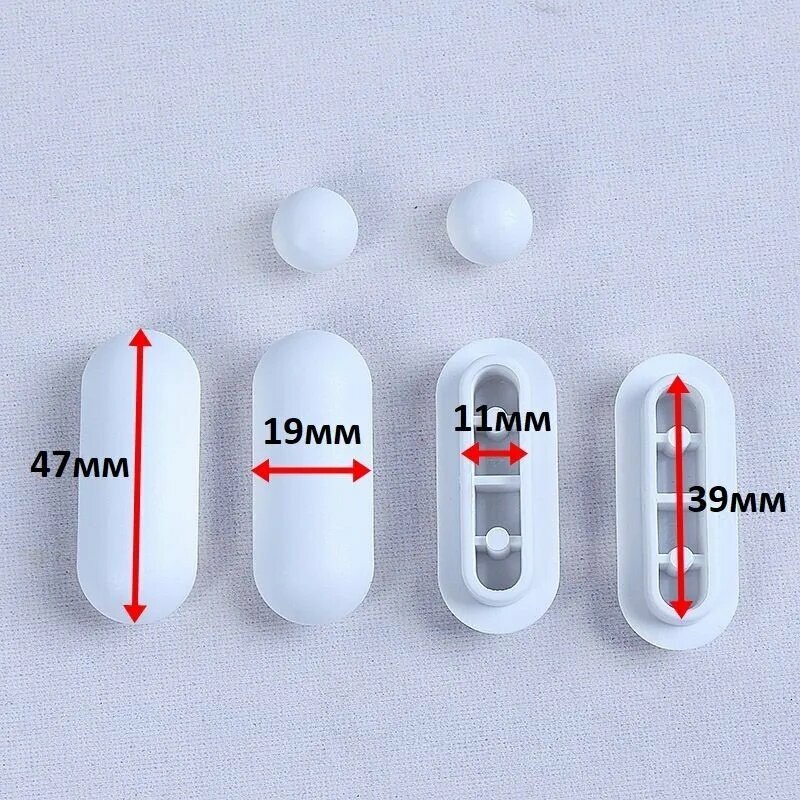 Амортизаторы для сиденья унитаза I Универсальный комплект I 6 предметов I Ремкомплект