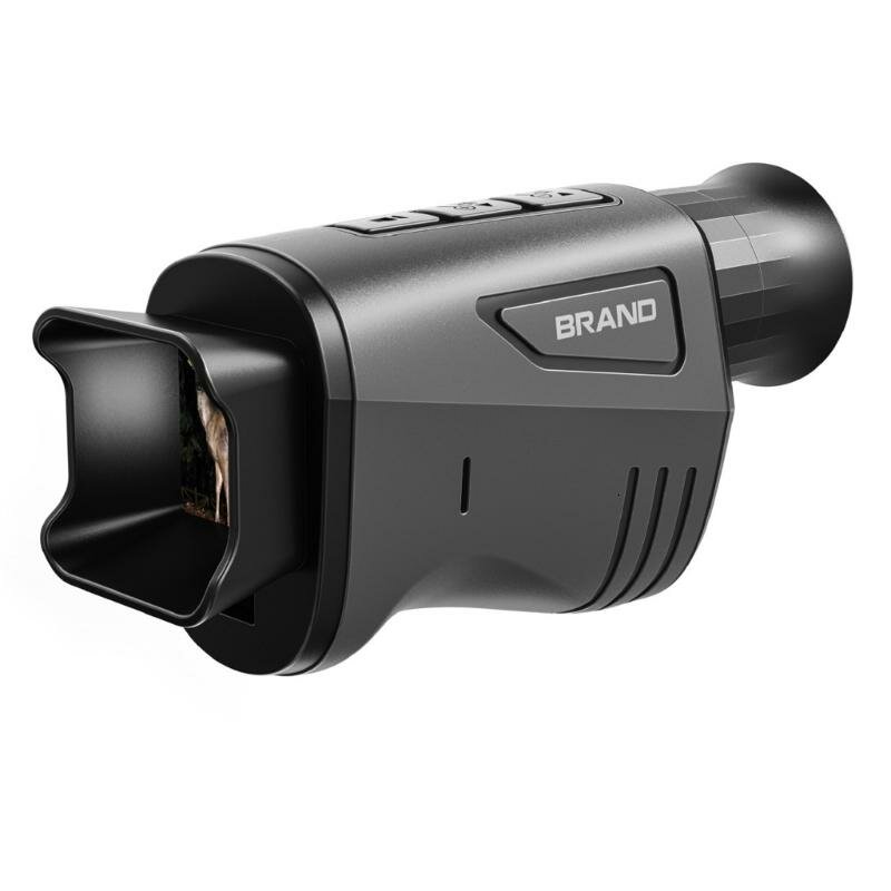 Тепловизионный монокуляр 1080P с 16-кратным зумом, Без карты памяти