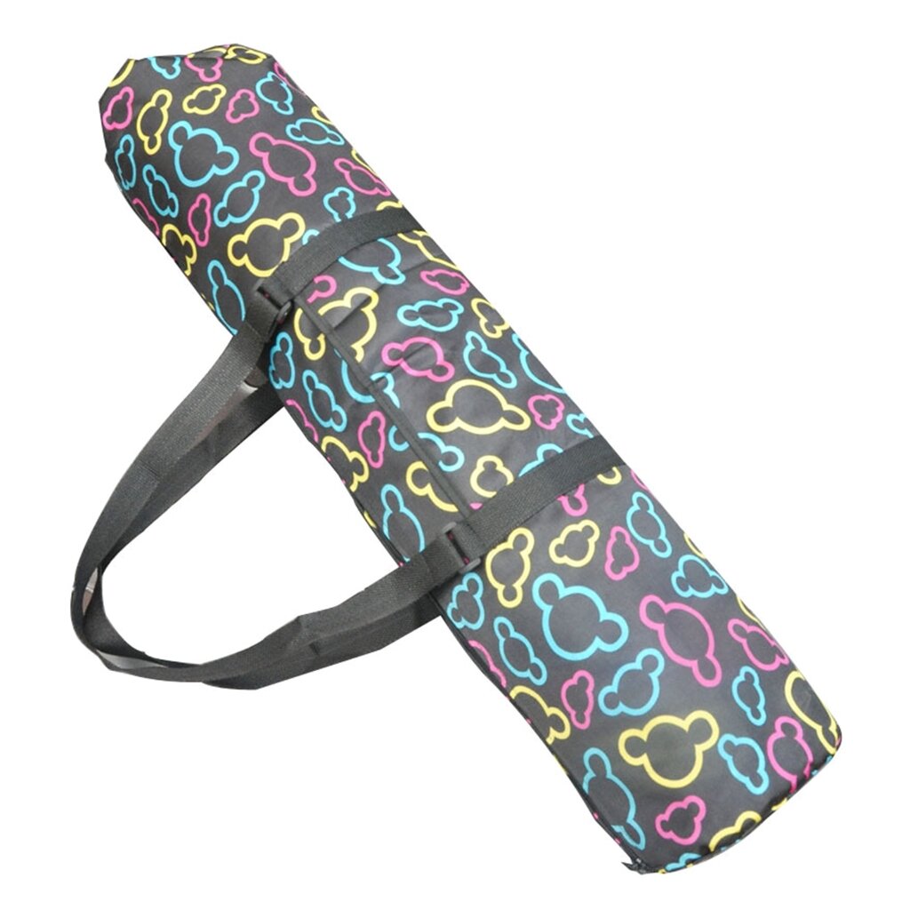 Сумка для коврика для йоги, сумка для переноски коврика для упражнений с гладкими молниями и широким ремнем, большие водонепроницаемые карманы для хранения коврика для йоги