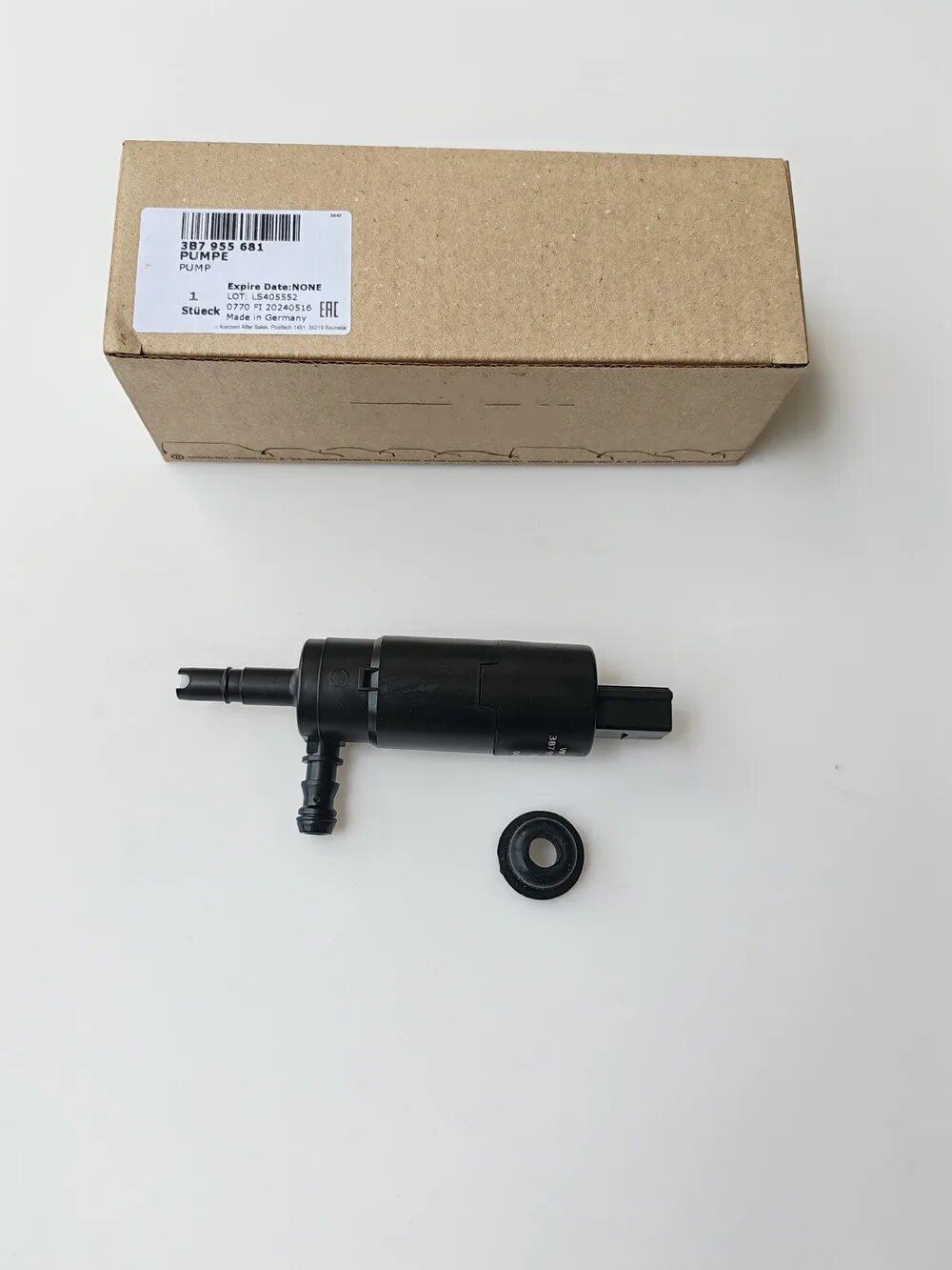 OEM 12 В 2-контактный насос омывателя фар для Audi Seat VW Skoda 1J0955681/3B0955681A/3B7955681/67128377430, 671283774