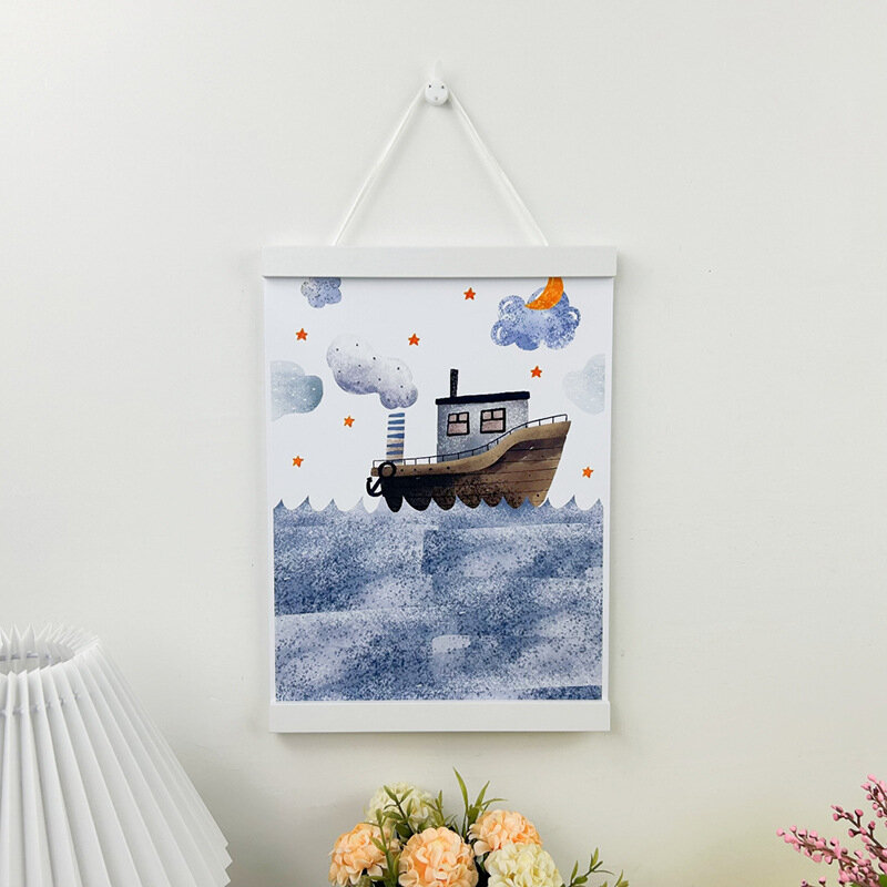 Готовые винтажные рамки-свитки для постеров, фотографий, рулонных картин, картин на холсте, масляных картин, деревянные