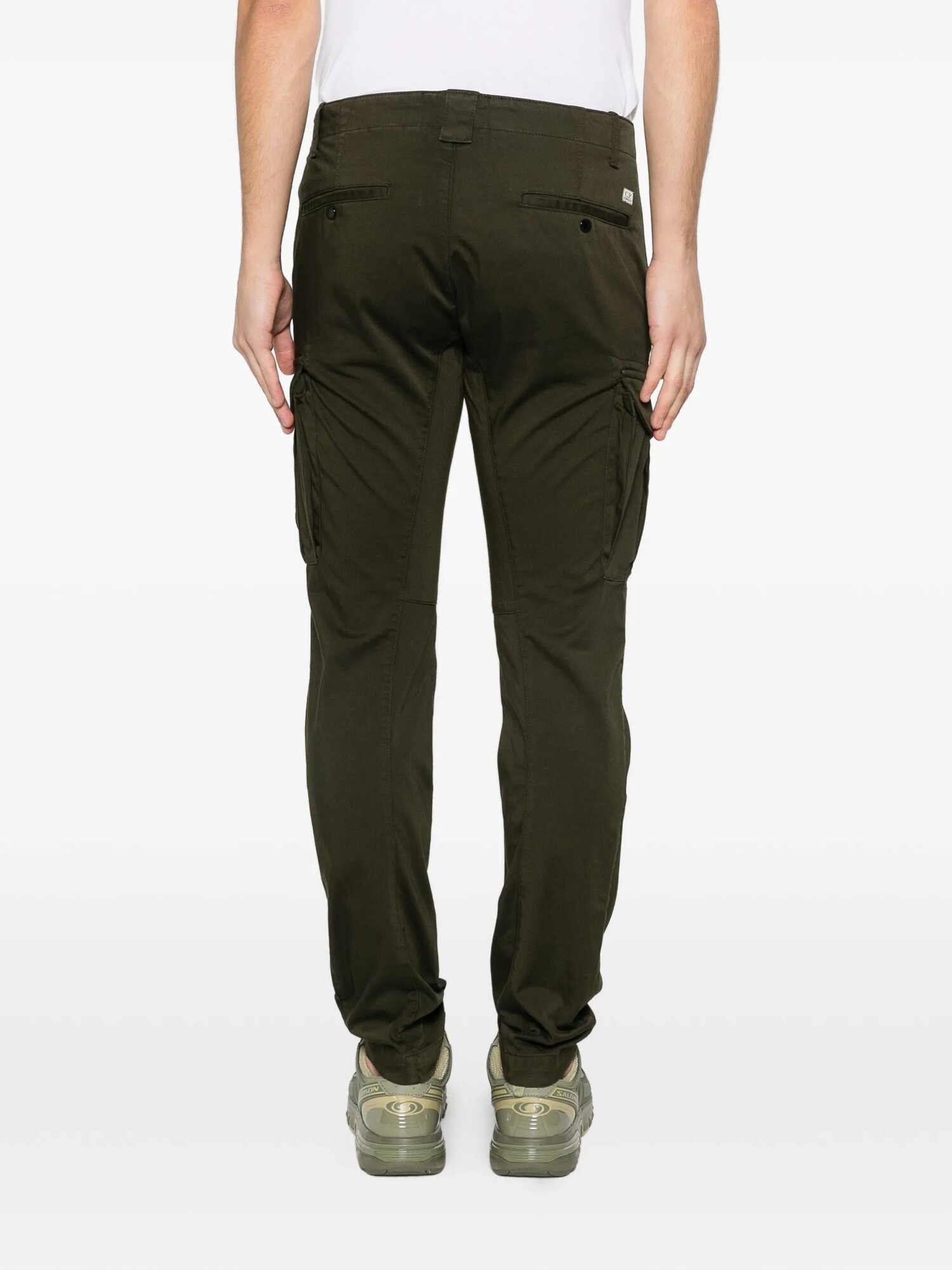 Брюки C.P. COMPANY Cargo pocket trousers, размер 46 EU, зеленый, — фото 1