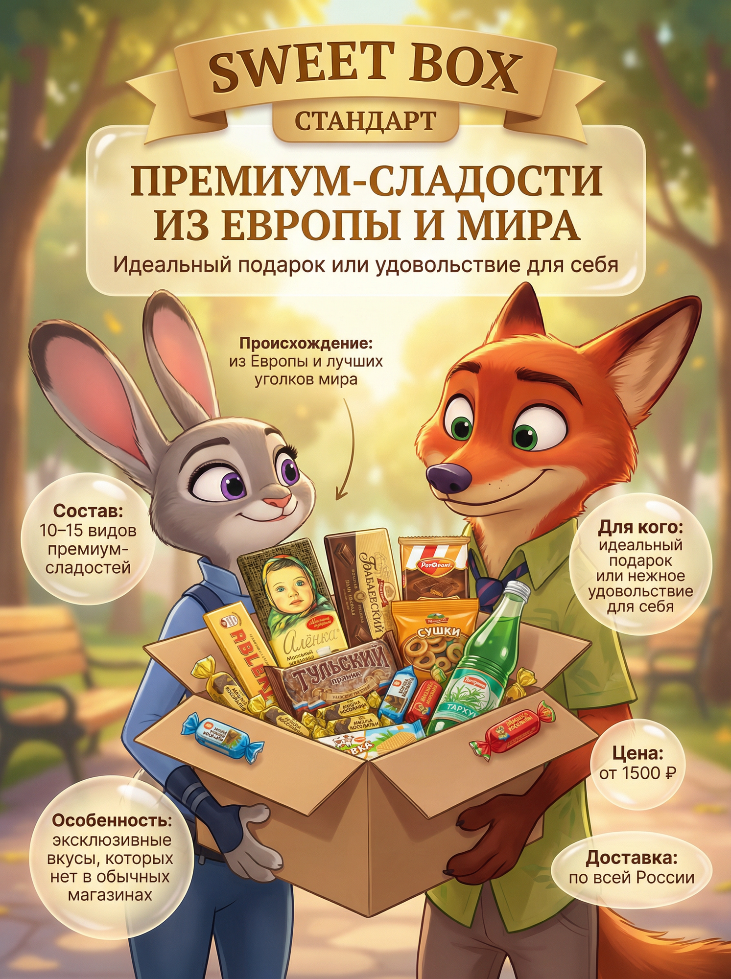 Sweet Box: Подарочный набор отборных сладостей. Гарантия свежести, восторг в каждом кусочке!