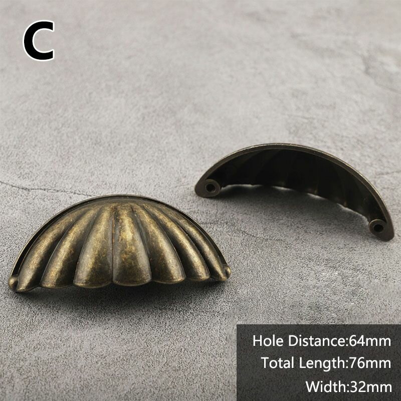 Ручка мебельная в форме Ракушки, мебельные шкафов кнопка