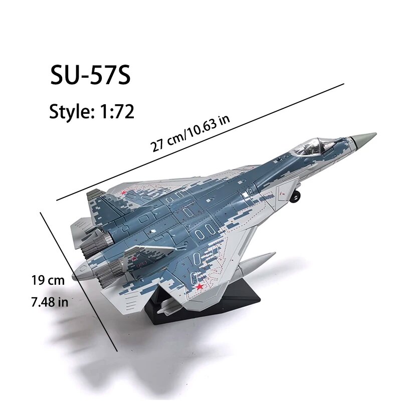 Пластиковая модель самолета Су-57 1:72 SU57S