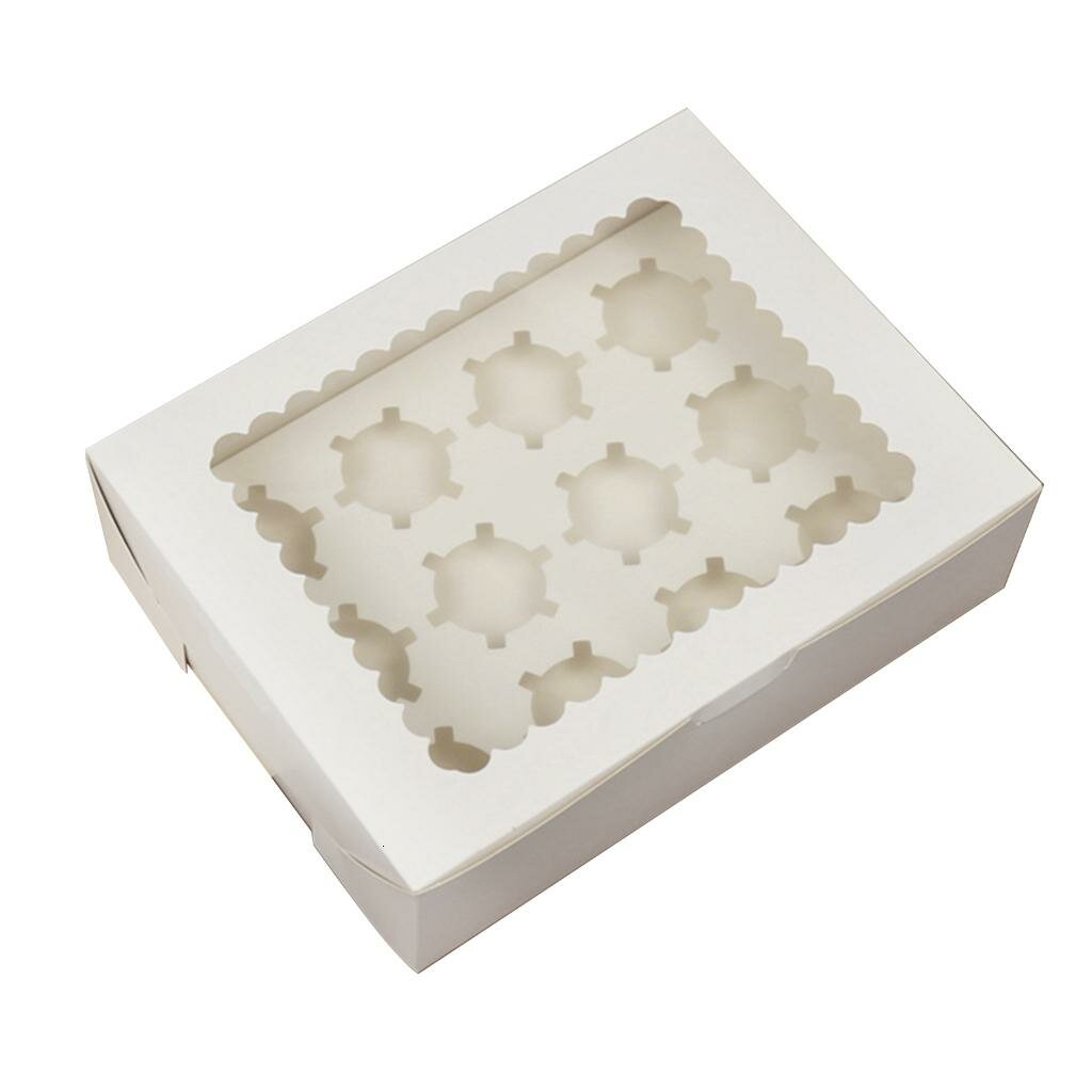 Коробки для кексов, 5 шт, 12 капсул