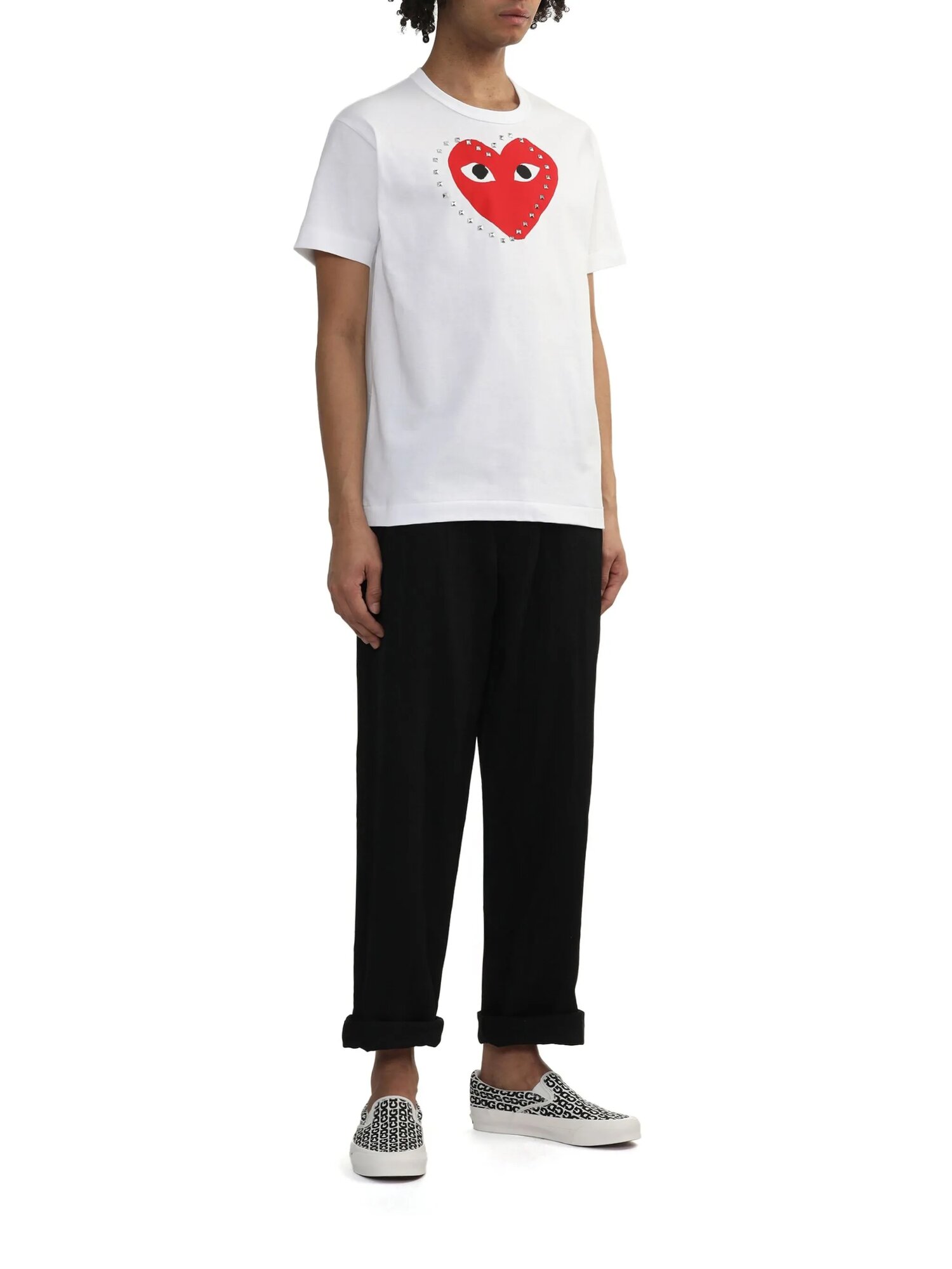 Футболка COMME des GARCONS, размер XS, белый — фото 1